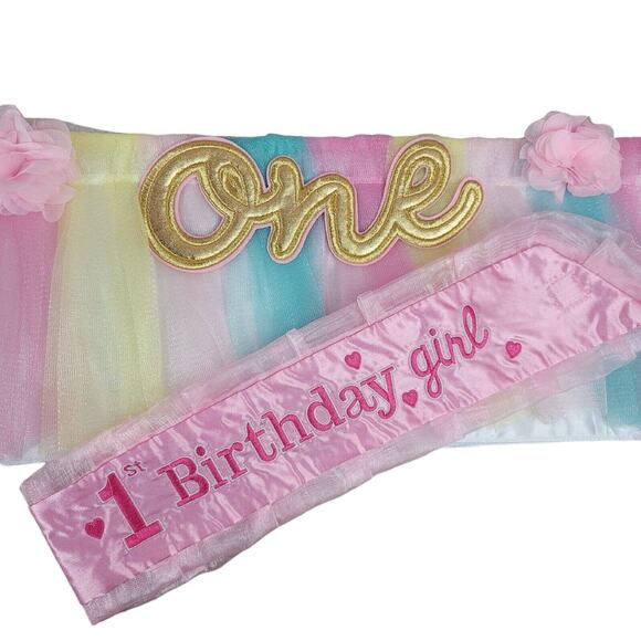 Unbranded | Party Supplies | First Birthday Sash Banner Girl ...